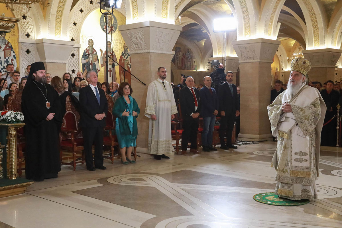 Serbia’s Crown Prince Couple attend Orthodox Christmas service - Royal ...