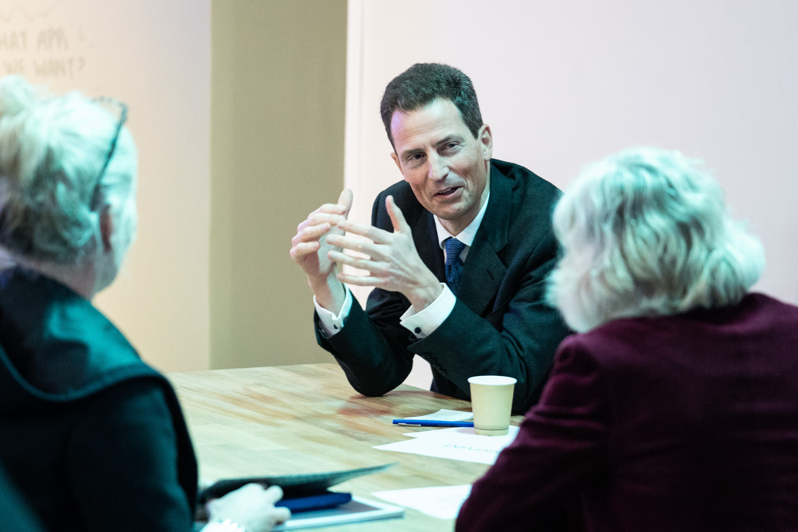 Hereditary Prince Alois of Liechtenstein addresses people in radio ...