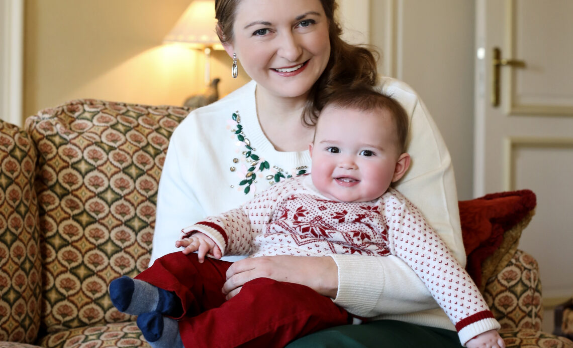 Hereditary Grand Duchess Stéphanie turns 37 and shares new photos with baby Prince Charles ...