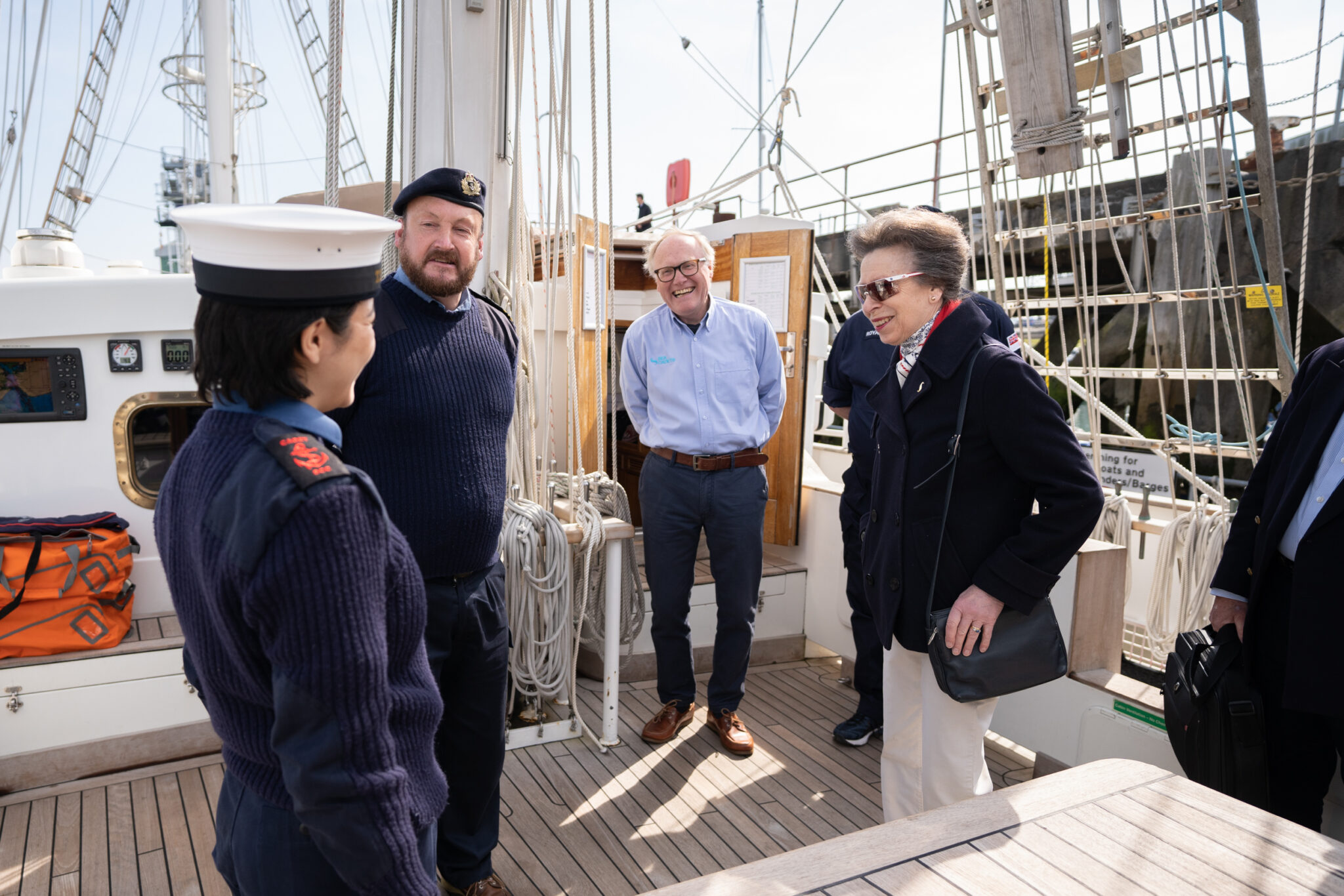 Princess Anne takes to the waves in her new role with the Sea Cadets ...