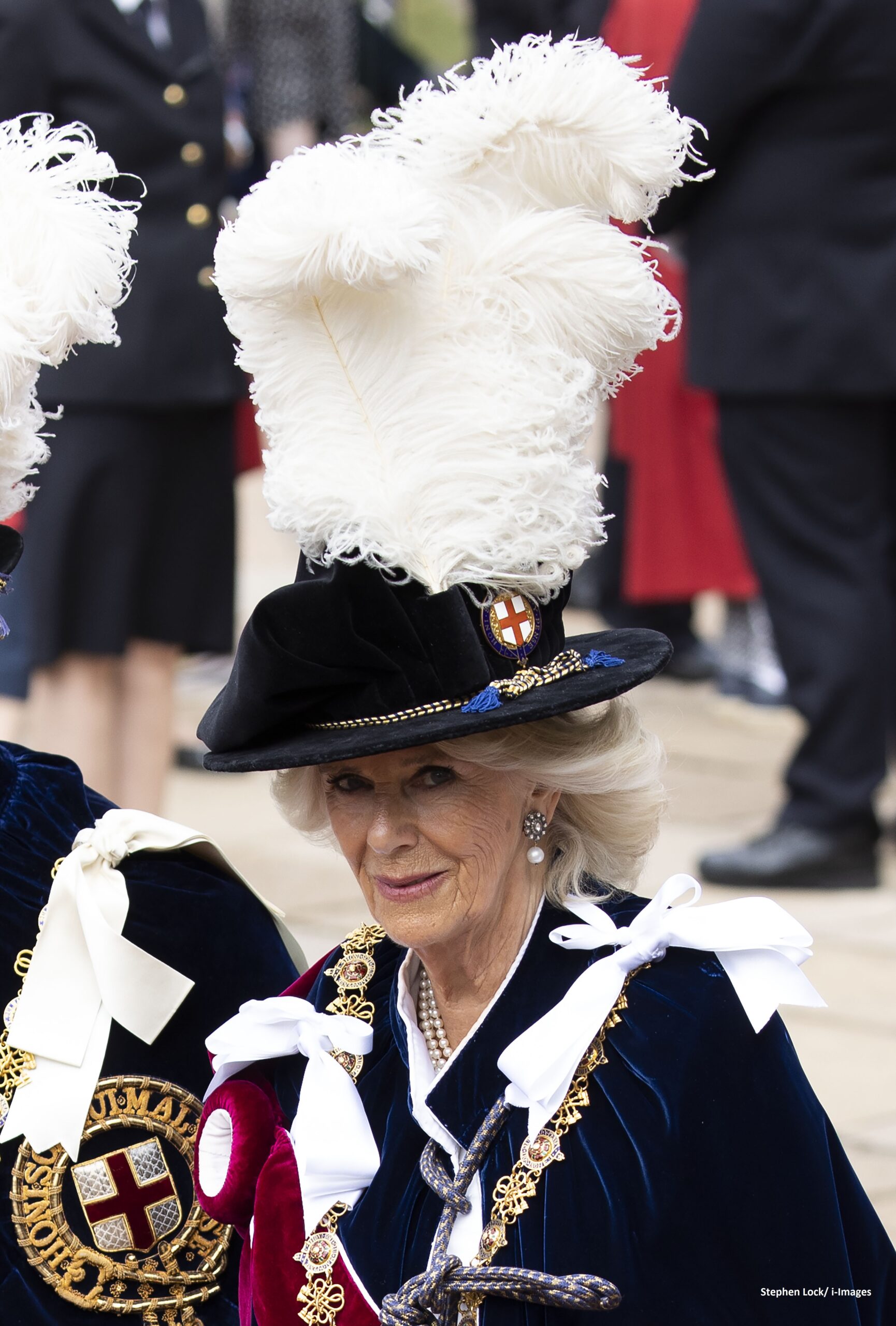 The Duchess of Cornwall takes her place as a Royal Lady of the Garter ...