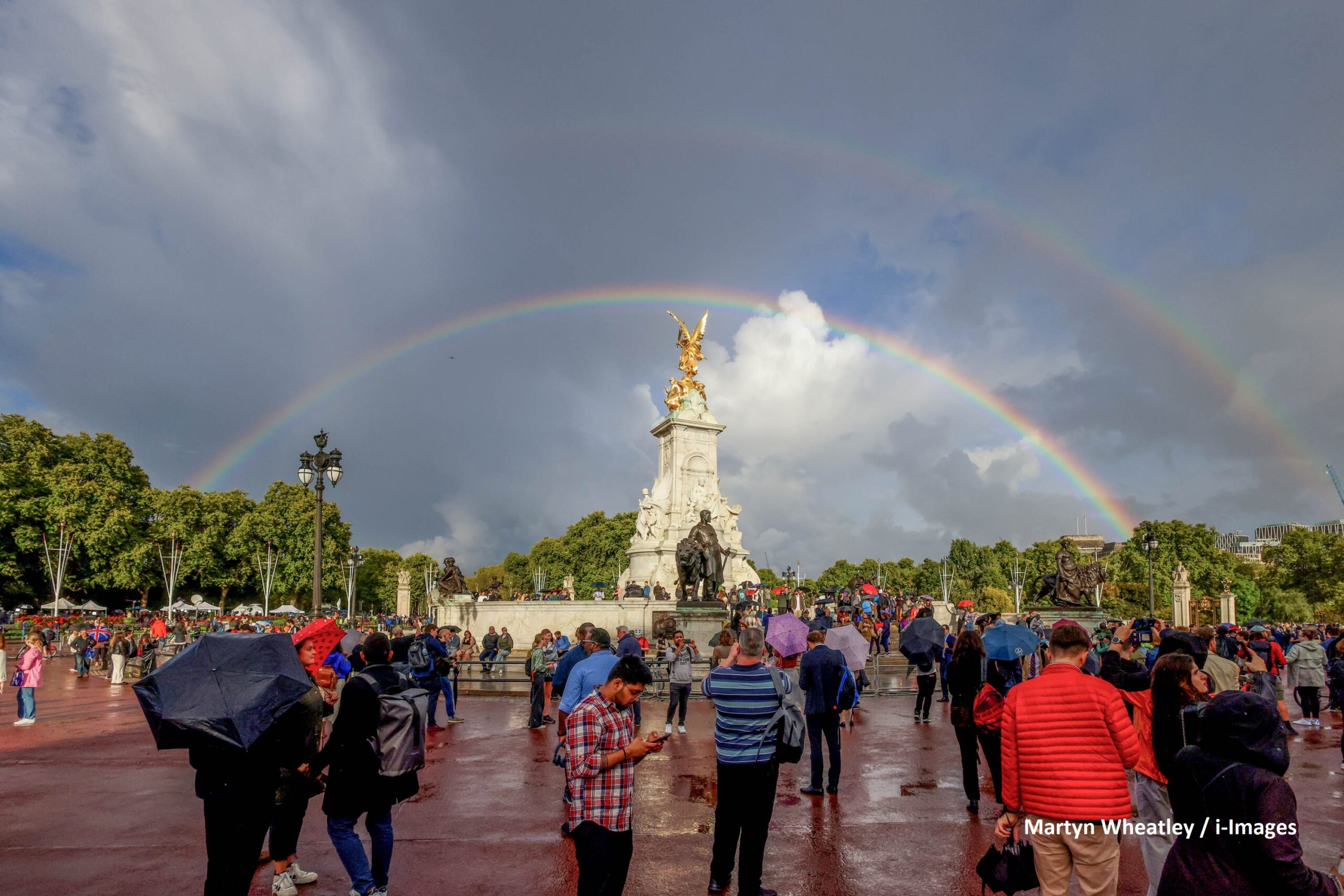 The rainbow above the Palace becomes a symbolic moment in the story of ...
