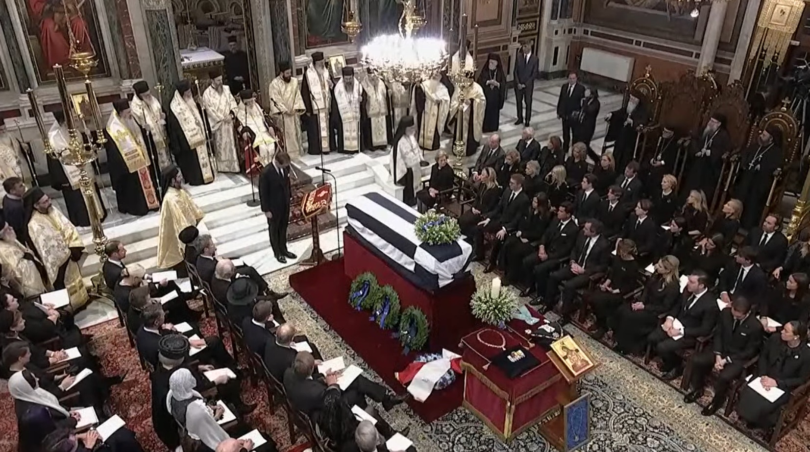 Moving tribute from a son to his father as Constantine II is laid to ...