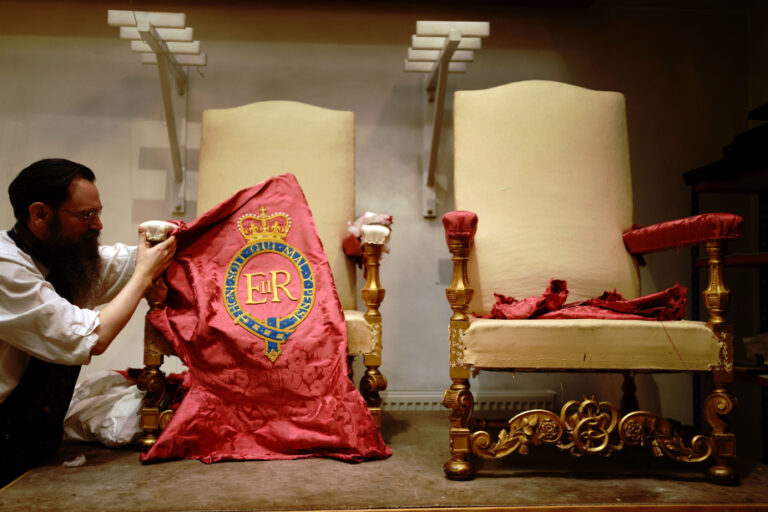 The history of the chairs to be used by King Charles and Queen Camilla ...