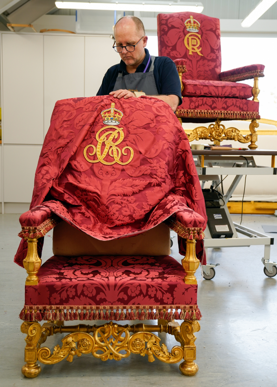 The history of the chairs to be used by King Charles and Queen Camilla ...