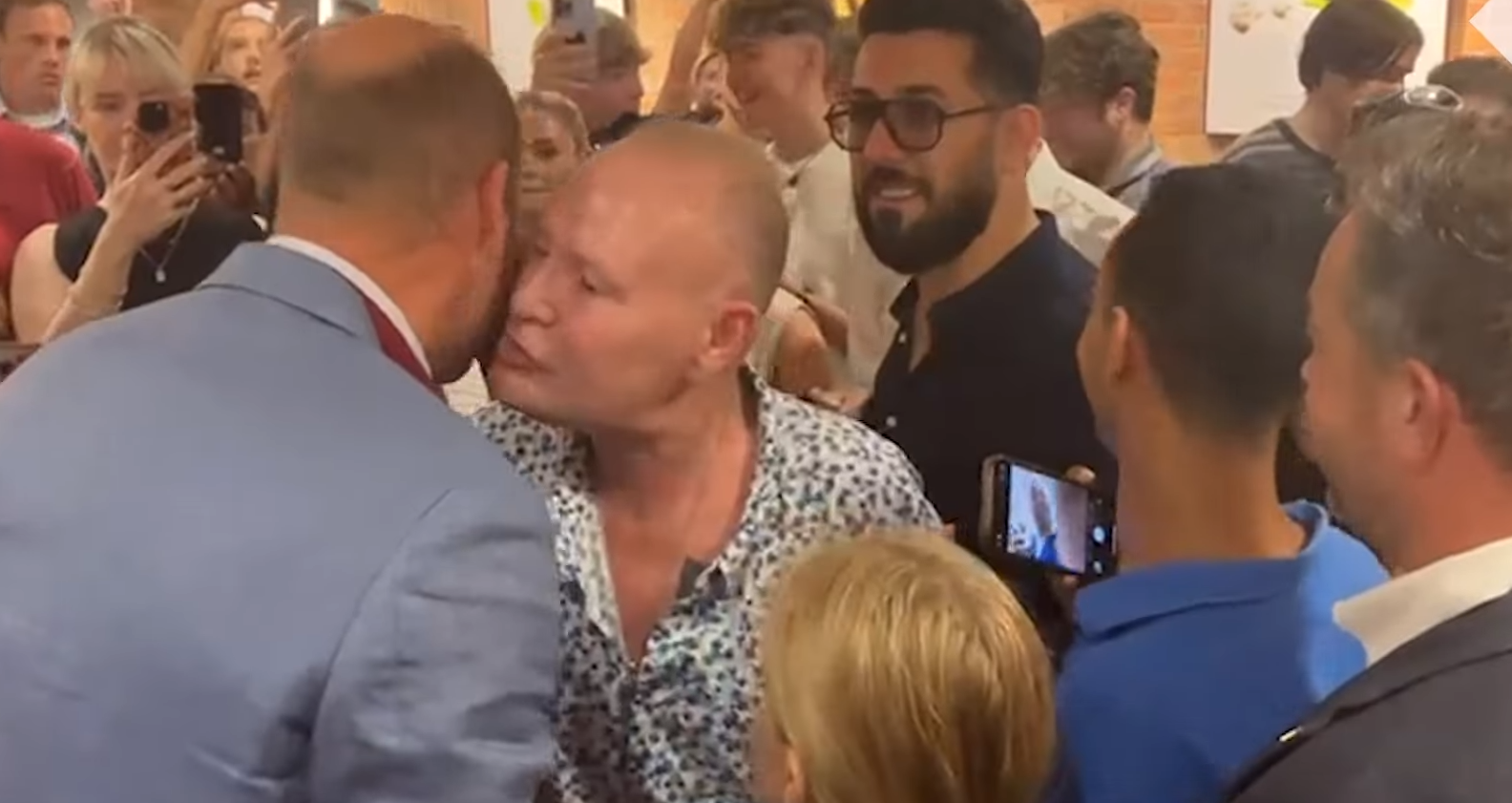 A kiss from Gazza for the Prince of Wales as new phase of Homewards ...