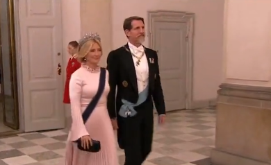 The tiara of a deposed monarchy that sparkled at the birthday ...