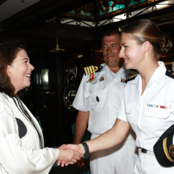 Princess Leonor makes land for the first time in weeks as naval ...