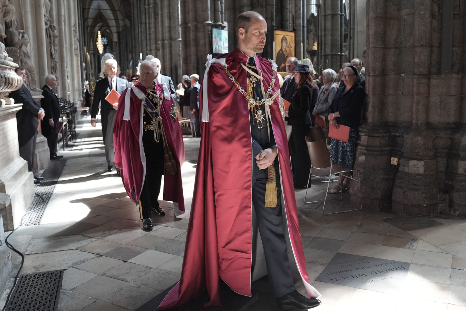 A moment of history at Westminster Abbey as King Charles passes a ...
