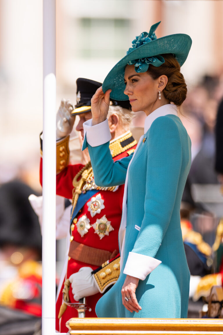 The Princess of Wales wore St. Patrick's Blue for Trooping the Colour ...