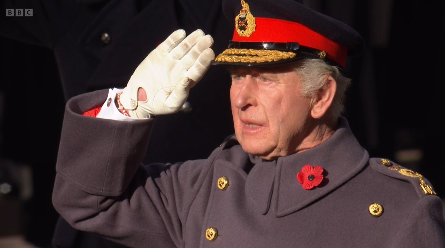 King Charles leads the nation in reflection on Remembrance Sunday ...